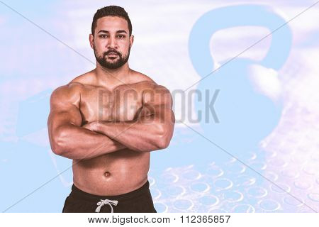 Muscular Man Flexing Image & Photo (Free Trial) | Bigstock