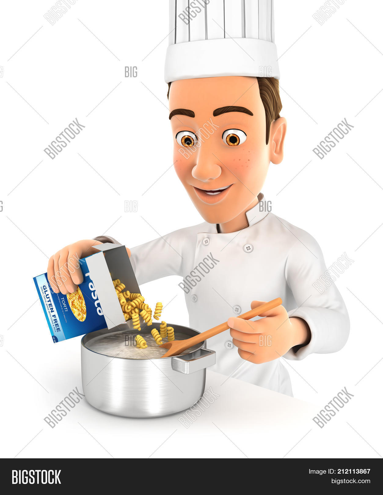 3d Head Chef Cooking Image & Photo (Free Trial) | Bigstock