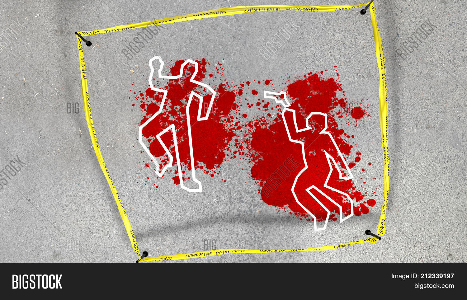 Crime Scene Bloody Image & Photo (Free Trial) | Bigstock