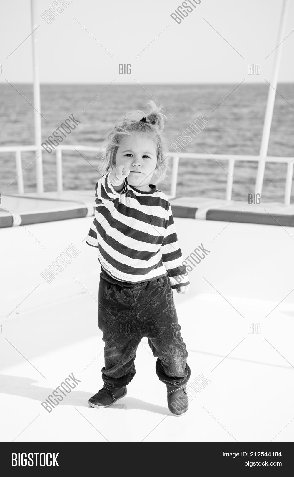 Little Baby Captain On Image & Photo (Free Trial) | Bigstock