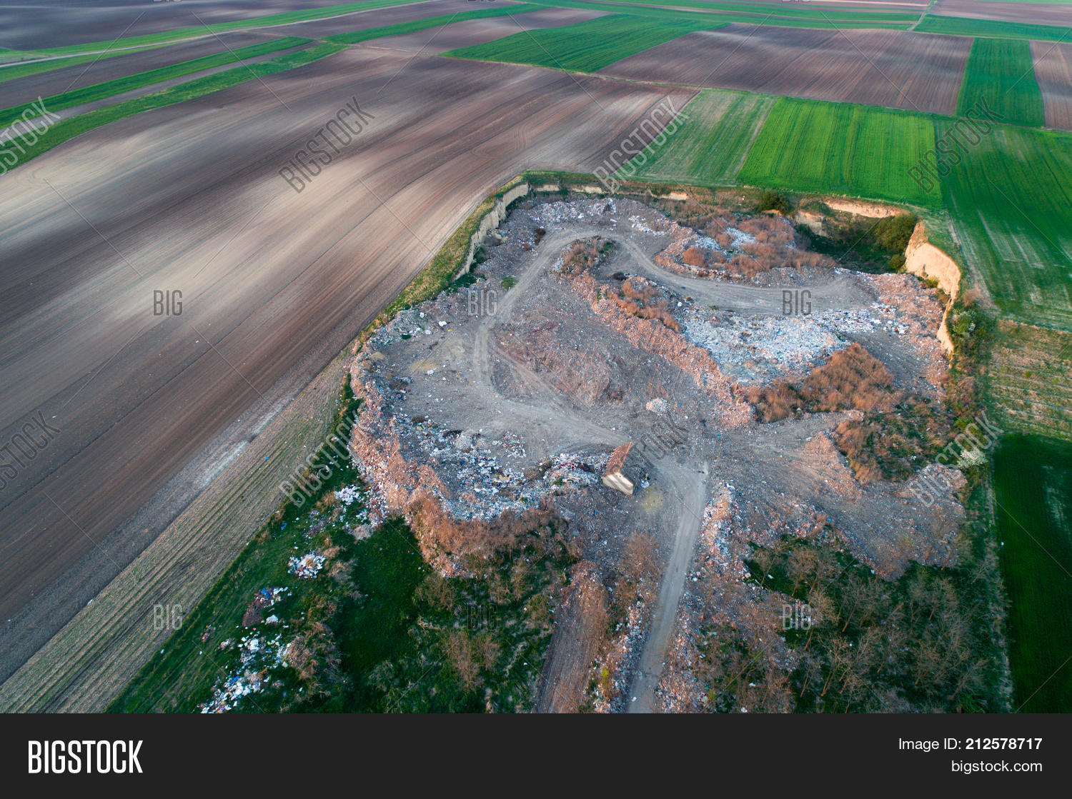 Top View Landfill Site Image & Photo (Free Trial) | Bigstock