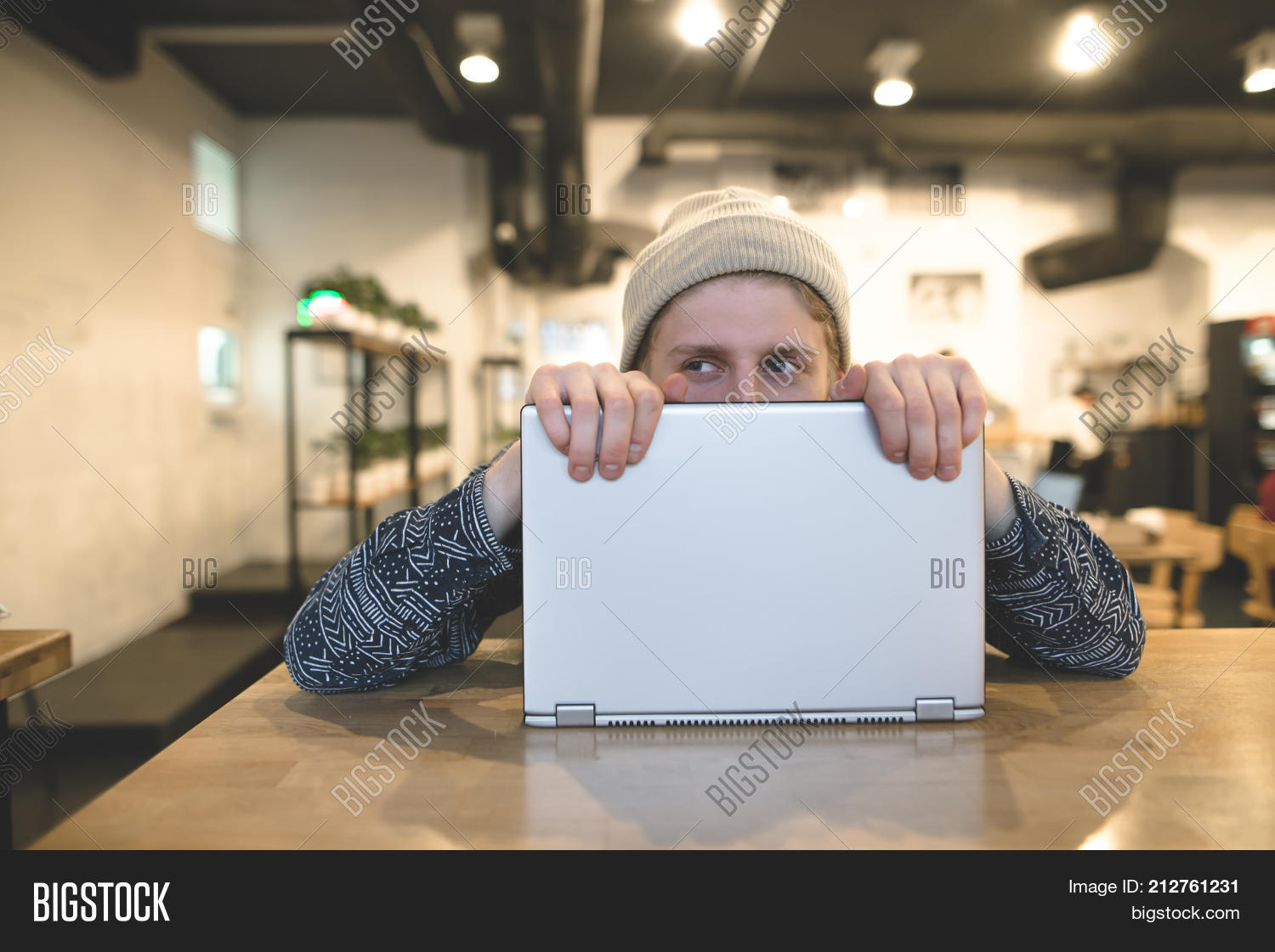 Funny Young Man Hiding Image & Photo (Free Trial) | Bigstock
