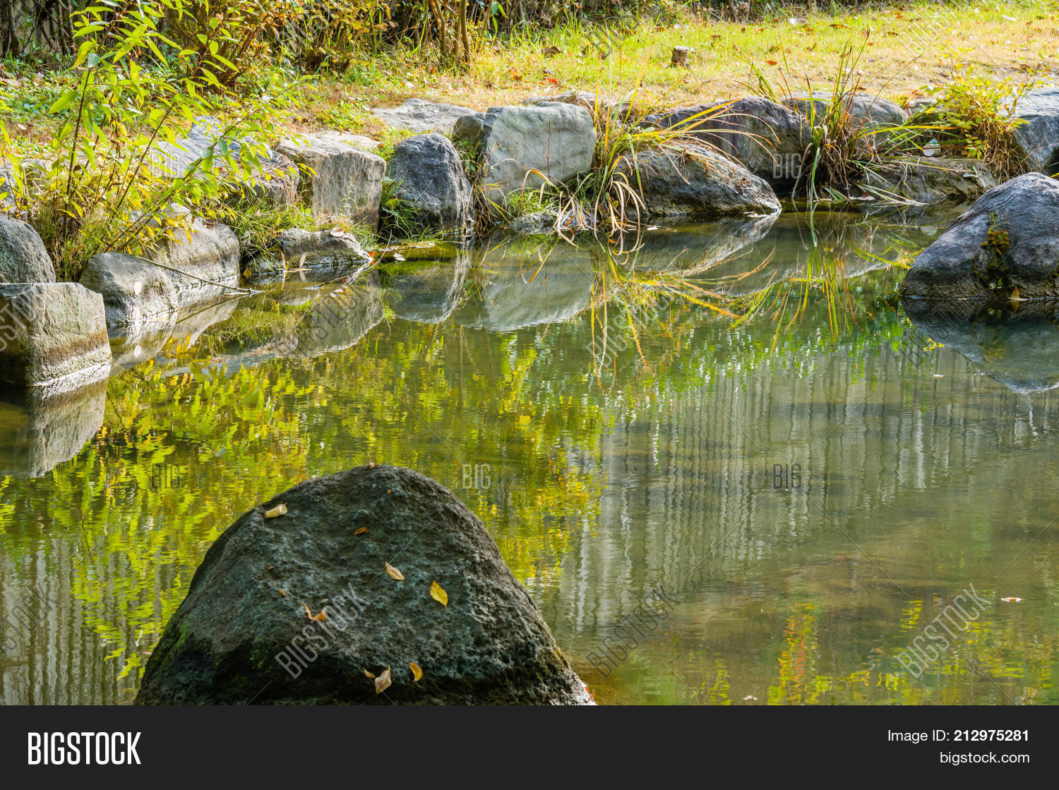 Small Man Made Pond Image & Photo (Free Trial) | Bigstock