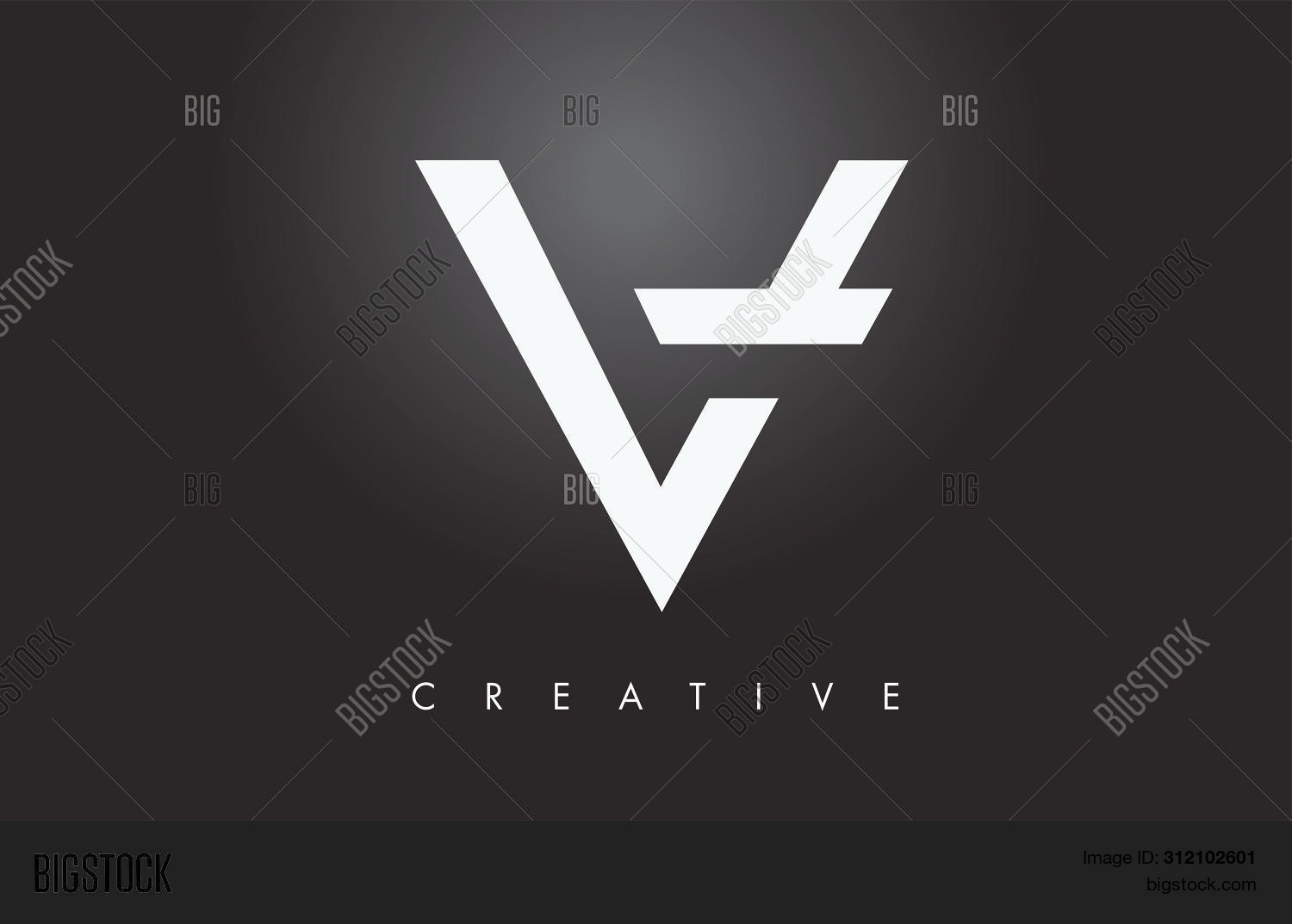 V Letter Monogram Vector & Photo (Free Trial) | Bigstock