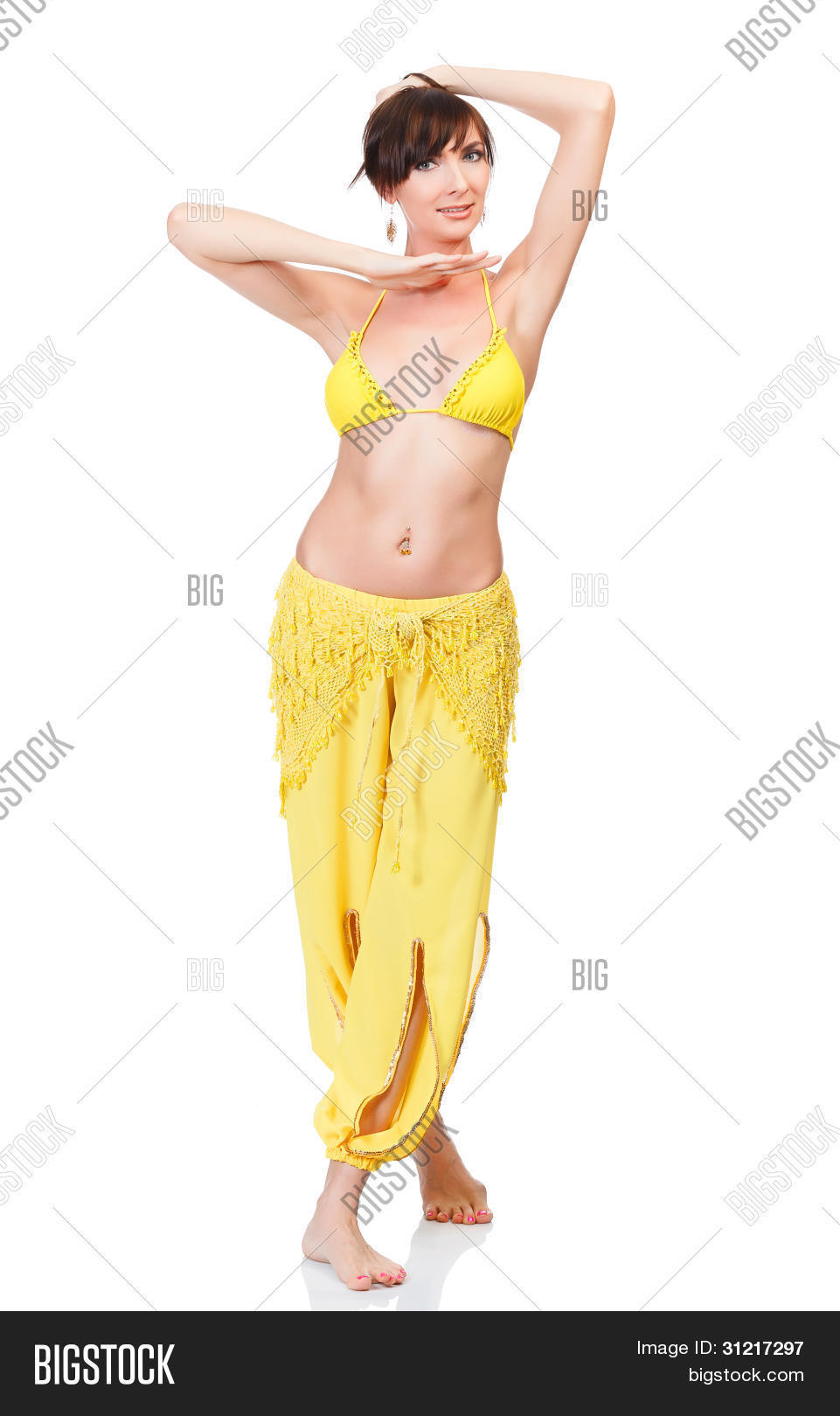 Belly Dancer Yellow Image & Photo (Free Trial) | Bigstock