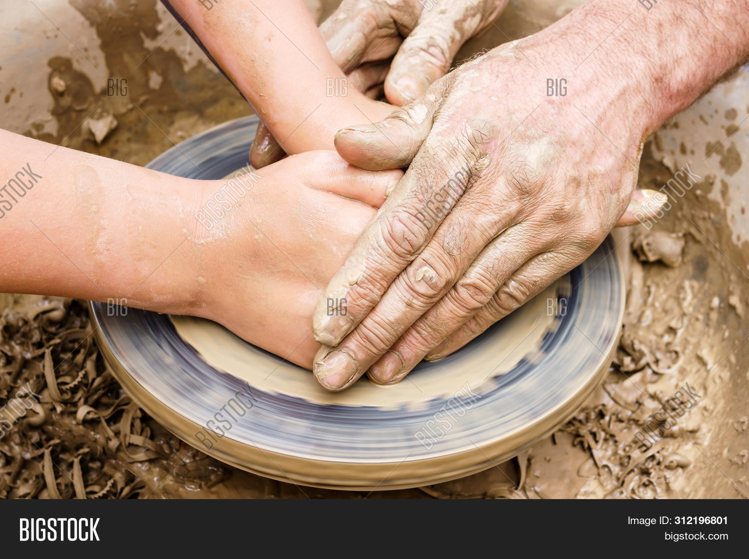 Two Pairs Hands Create Image & Photo (Free Trial) | Bigstock