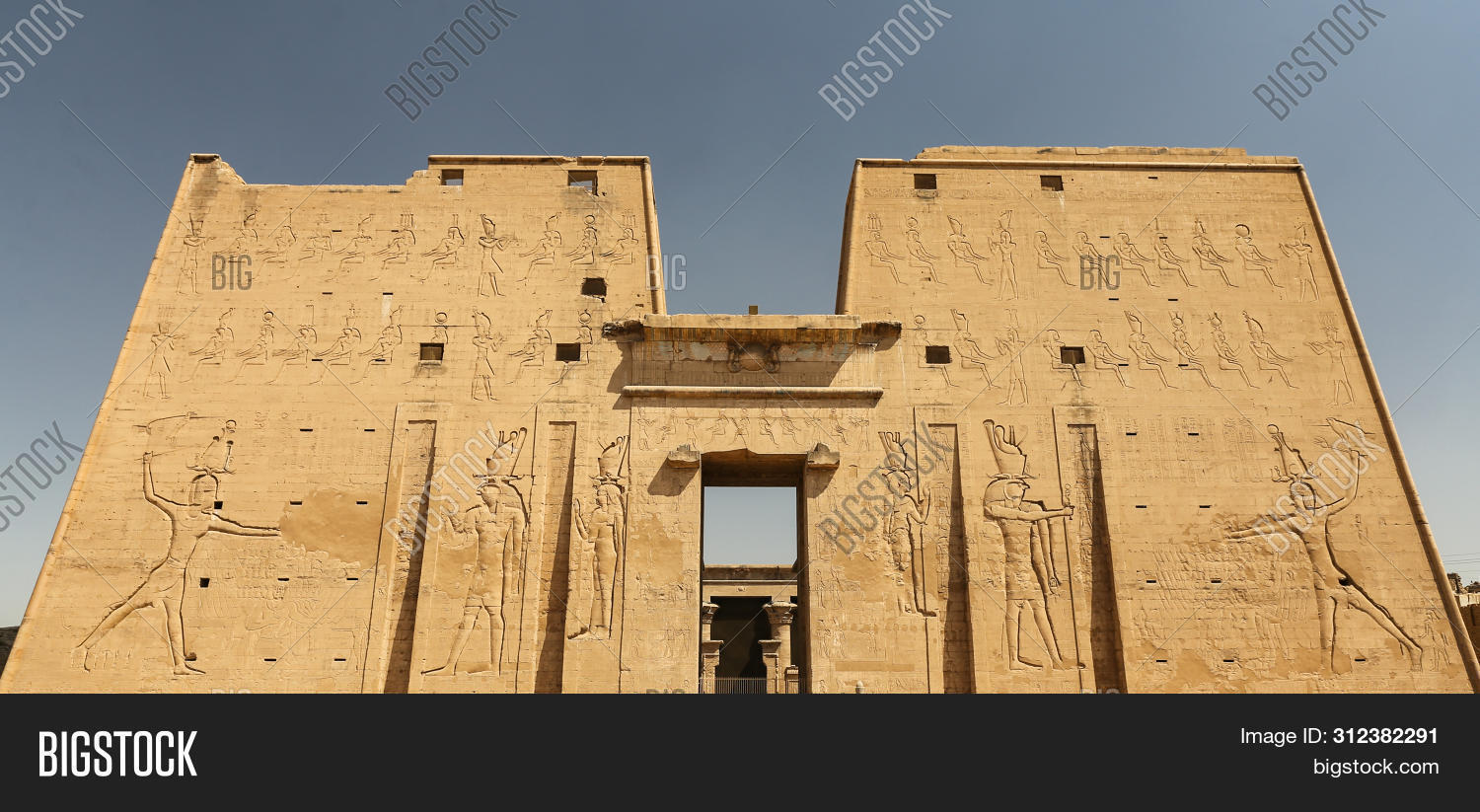 Front Edfu Temple Edfu Image & Photo (Free Trial) | Bigstock