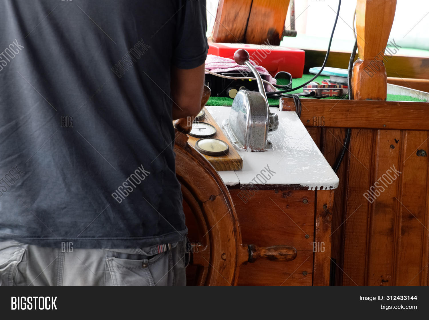 Captain Ship Helm. Image & Photo (Free Trial) | Bigstock