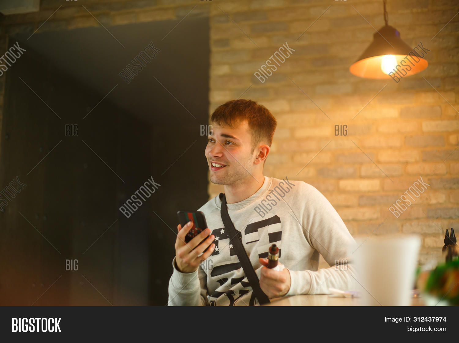 Vape Man. Indoor Image & Photo (Free Trial) | Bigstock