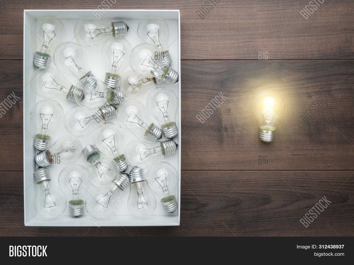 Lightbulb Glowing Image & Photo (Free Trial) | Bigstock