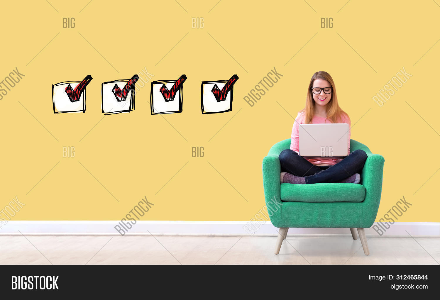 Checklist Young Woman Image & Photo (Free Trial) | Bigstock