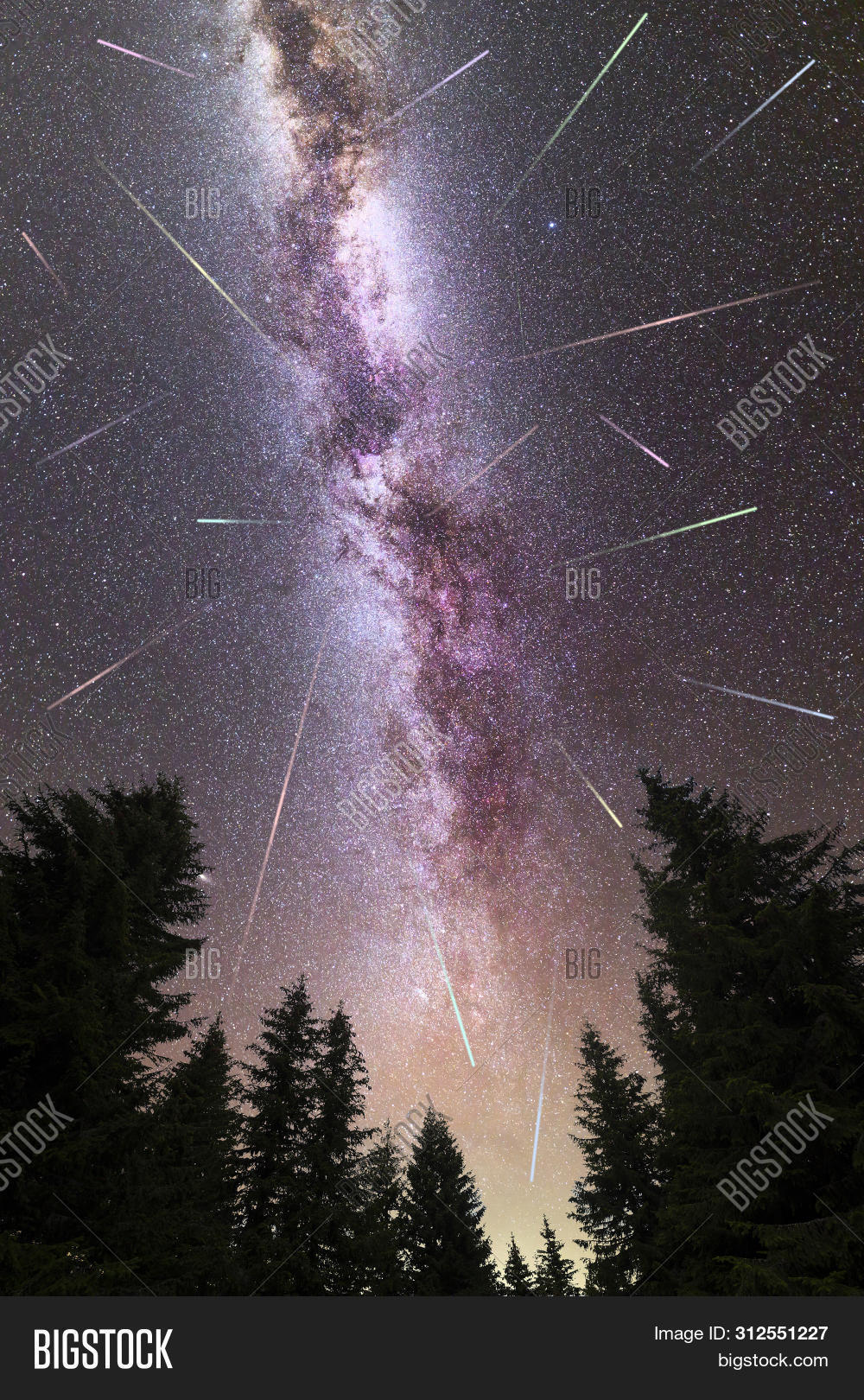View Meteor Shower Image & Photo (Free Trial) | Bigstock