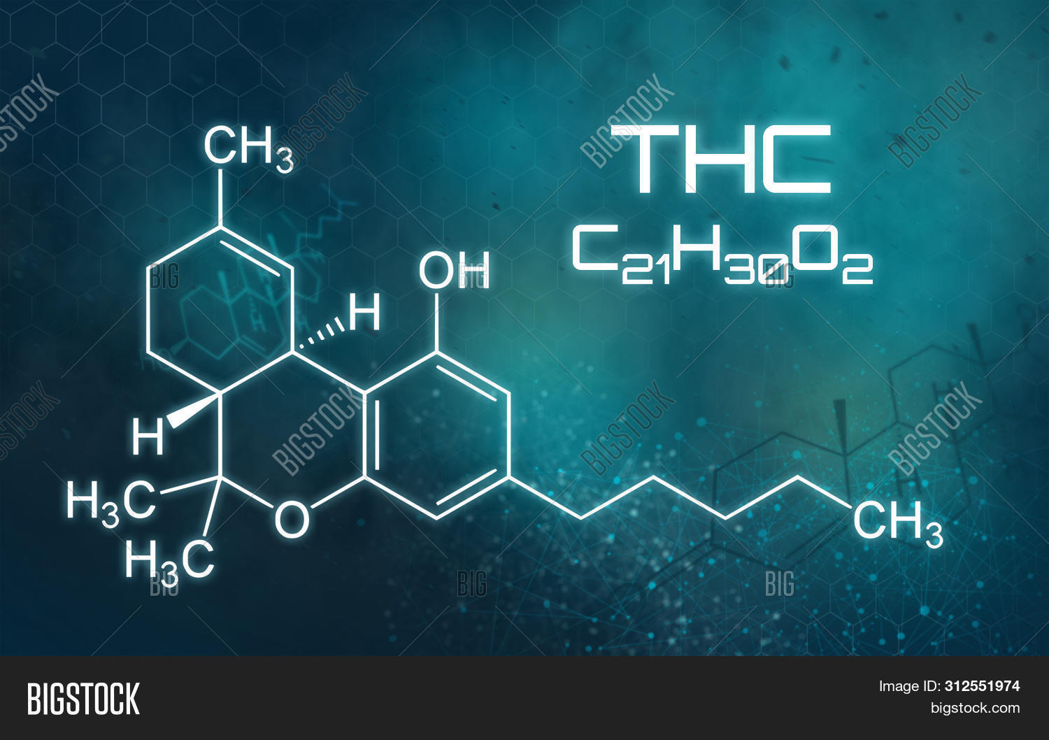 Chemical Formula Thc Image & Photo (Free Trial) | Bigstock