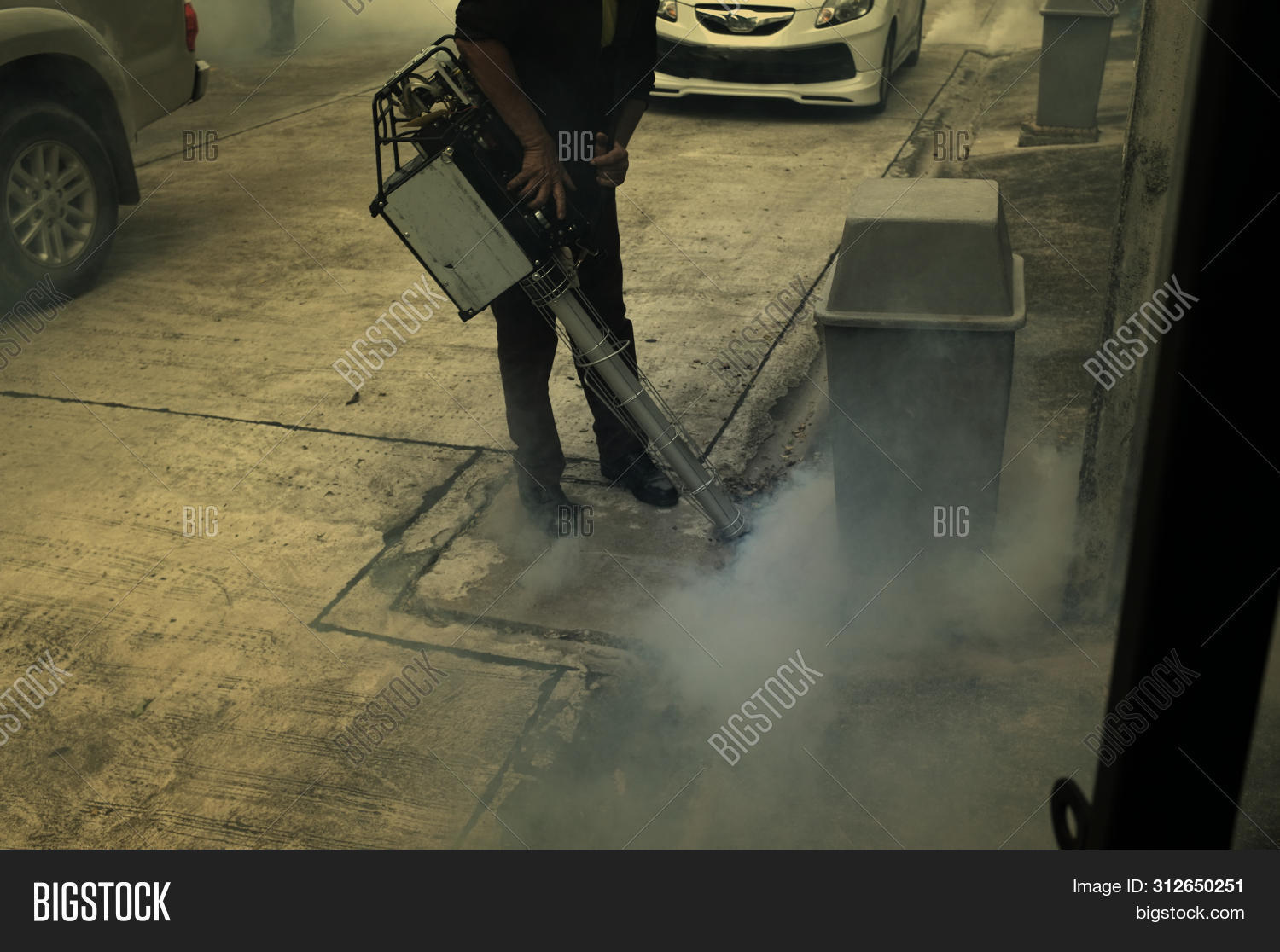 Worker Fogging Image & Photo (Free Trial) | Bigstock