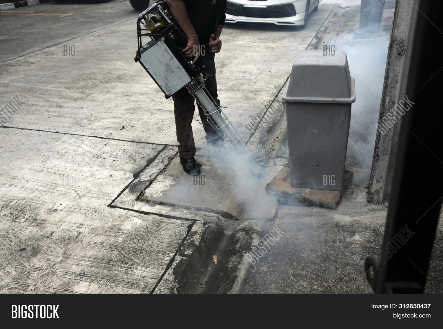 Worker Fogging Image & Photo (Free Trial) | Bigstock