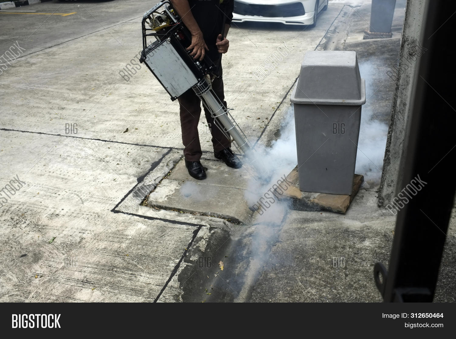 Worker Fogging Image & Photo (Free Trial) | Bigstock