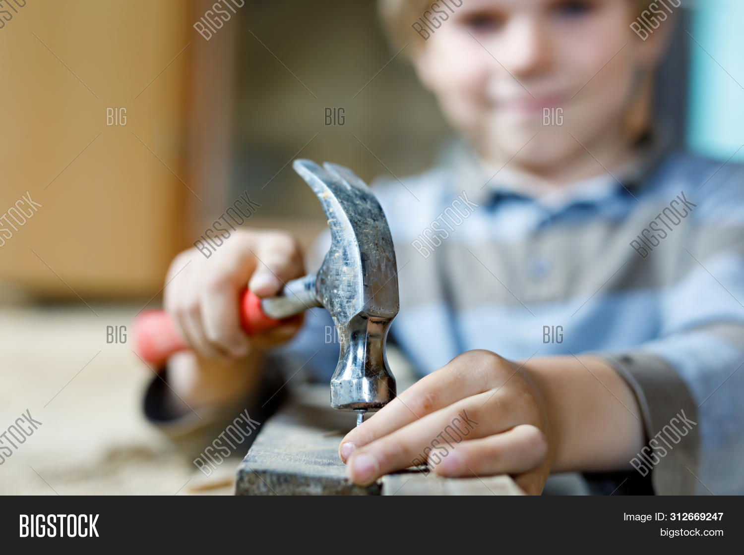 Little Kid Boy Helping Image & Photo (Free Trial) | Bigstock