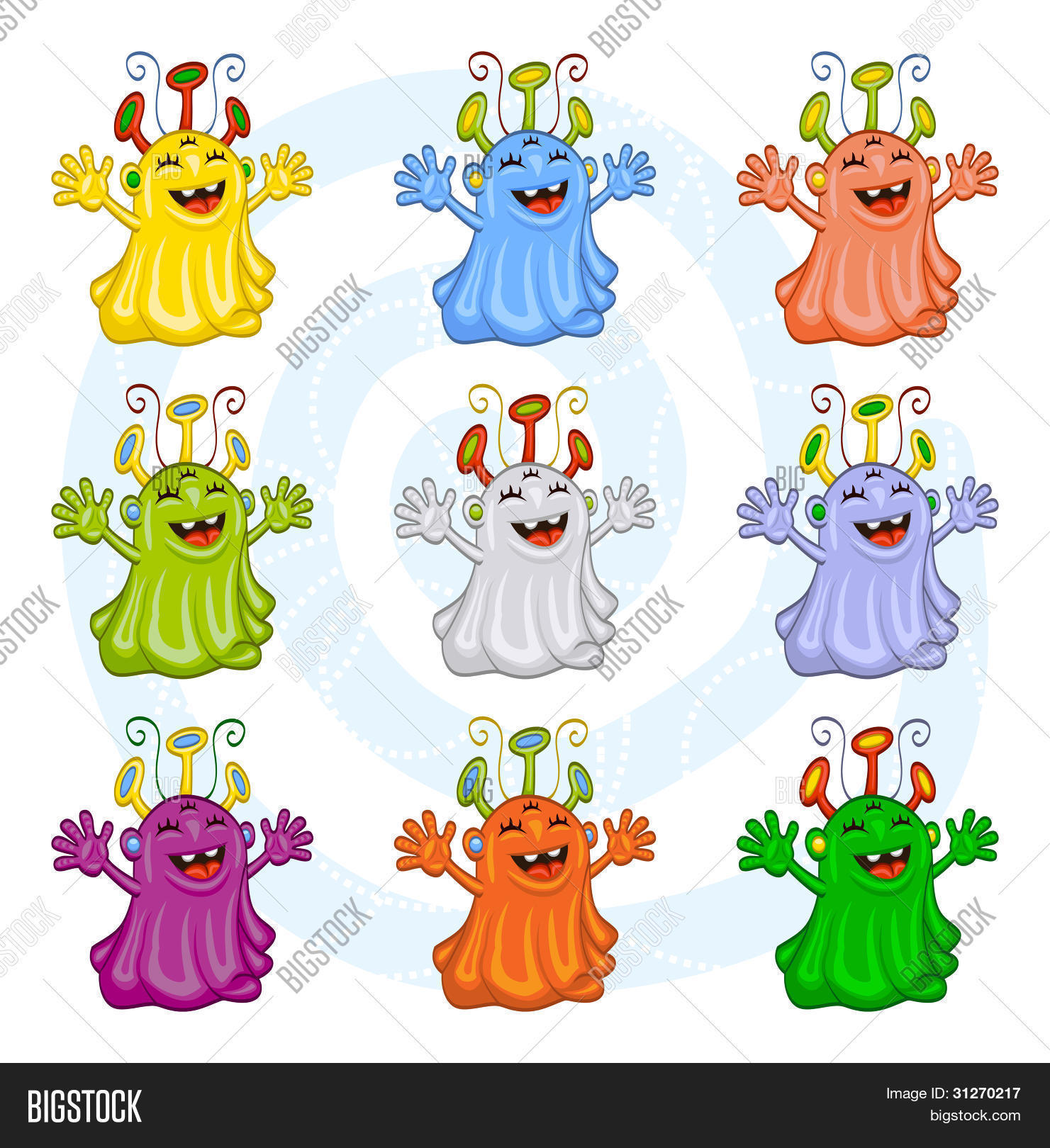 Cartoon Monsters Vector & Photo (Free Trial) | Bigstock