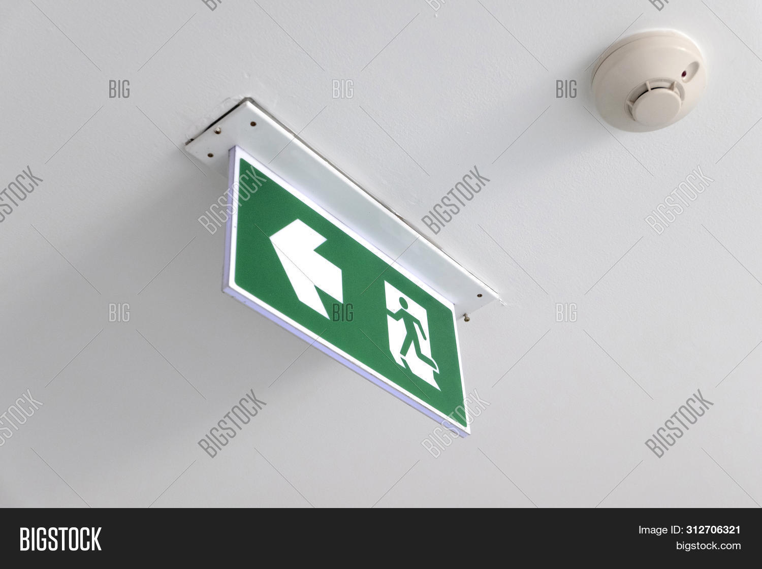 Fire Exit Sign. Image & Photo (Free Trial) | Bigstock