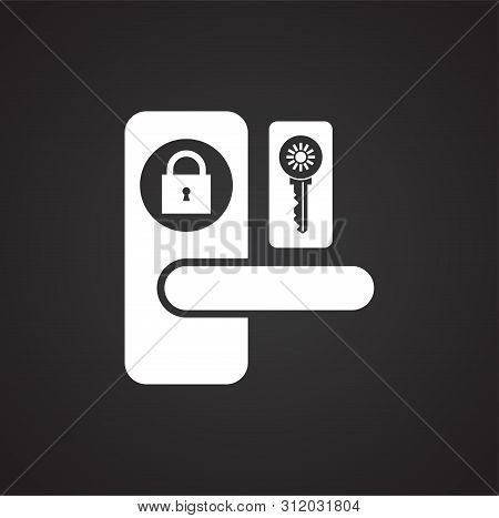 Smart Lock Icon On Background For Graphic And Web Design. Simple ...