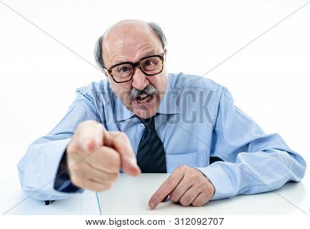 Angry Older Boss Work Image & Photo (Free Trial) | Bigstock