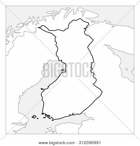 Map Finland Black Vector & Photo (Free Trial) | Bigstock