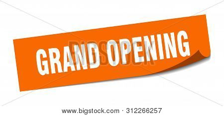 Grand Opening Sticker Vector & Photo (Free Trial) | Bigstock