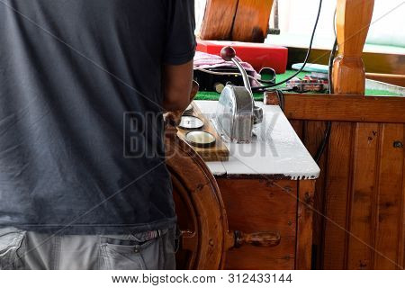 Captain Ship Helm. Image & Photo (Free Trial) | Bigstock