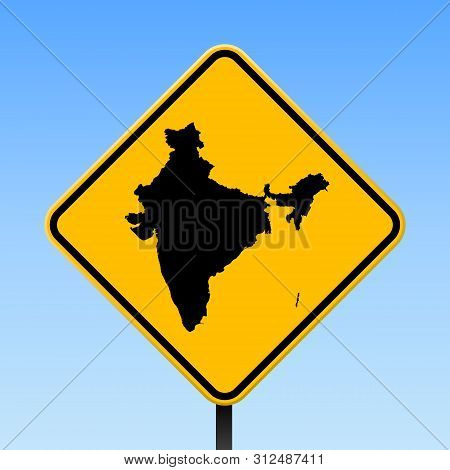 India Map Road Sign. Vector & Photo (Free Trial) | Bigstock