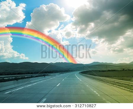 Rainbow Road Images, Illustrations & Vectors (Free) - Bigstock