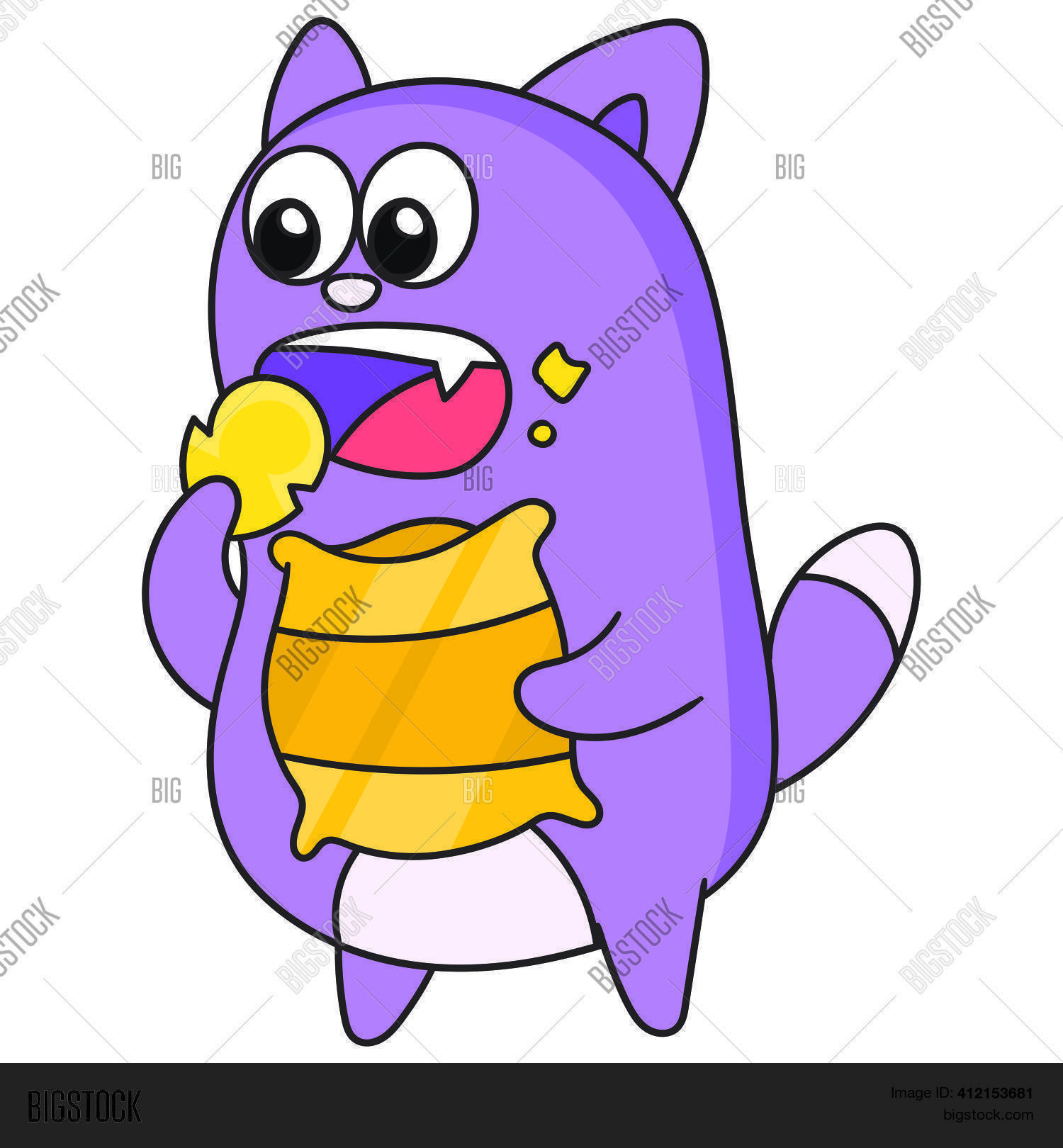 Monster Children Eat Vector & Photo (Free Trial) | Bigstock