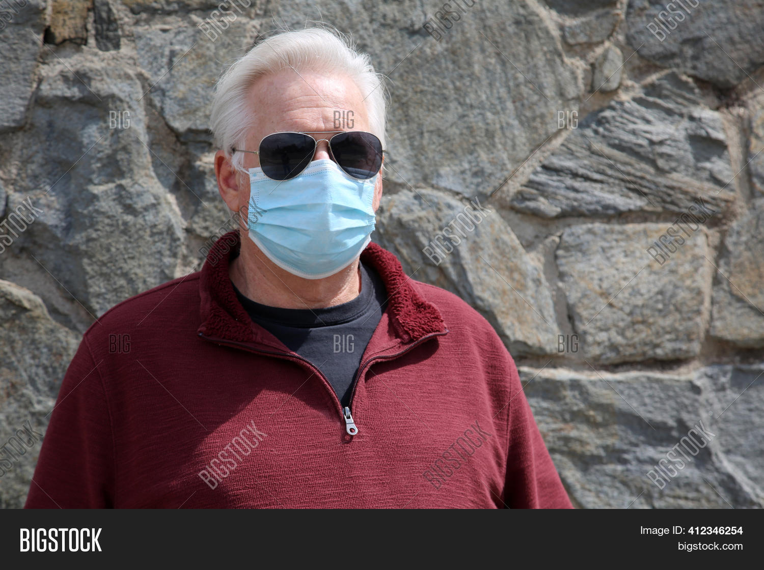 Man Wearing Paper Mask Image & Photo (Free Trial) | Bigstock