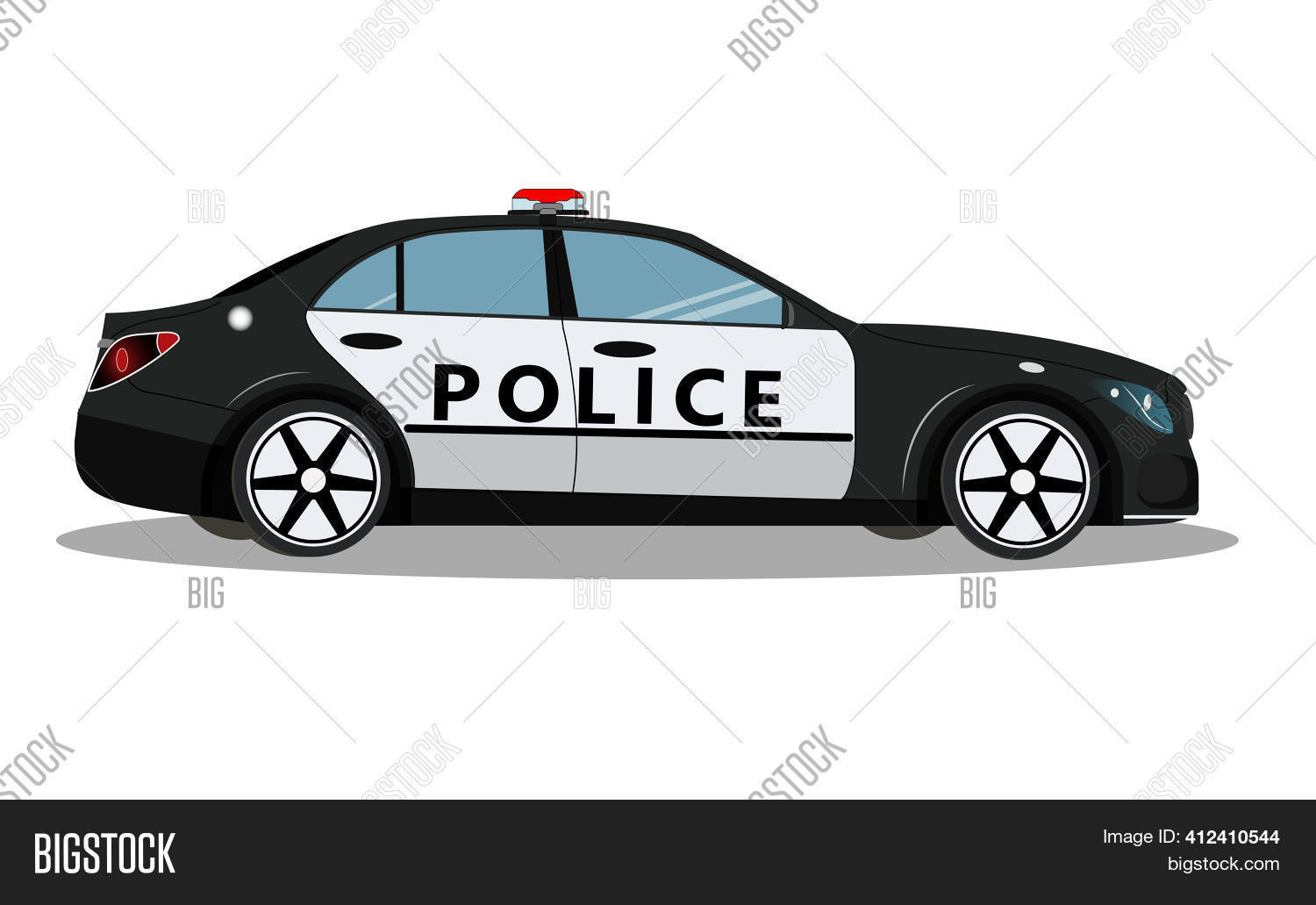Police Car, Side View Image & Photo (Free Trial) | Bigstock