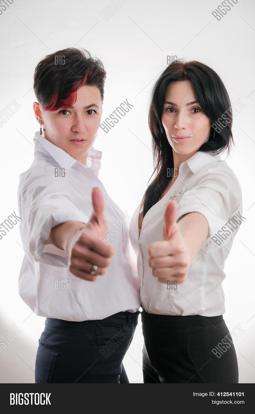 Portrait Two Laughing Image & Photo (Free Trial) | Bigstock