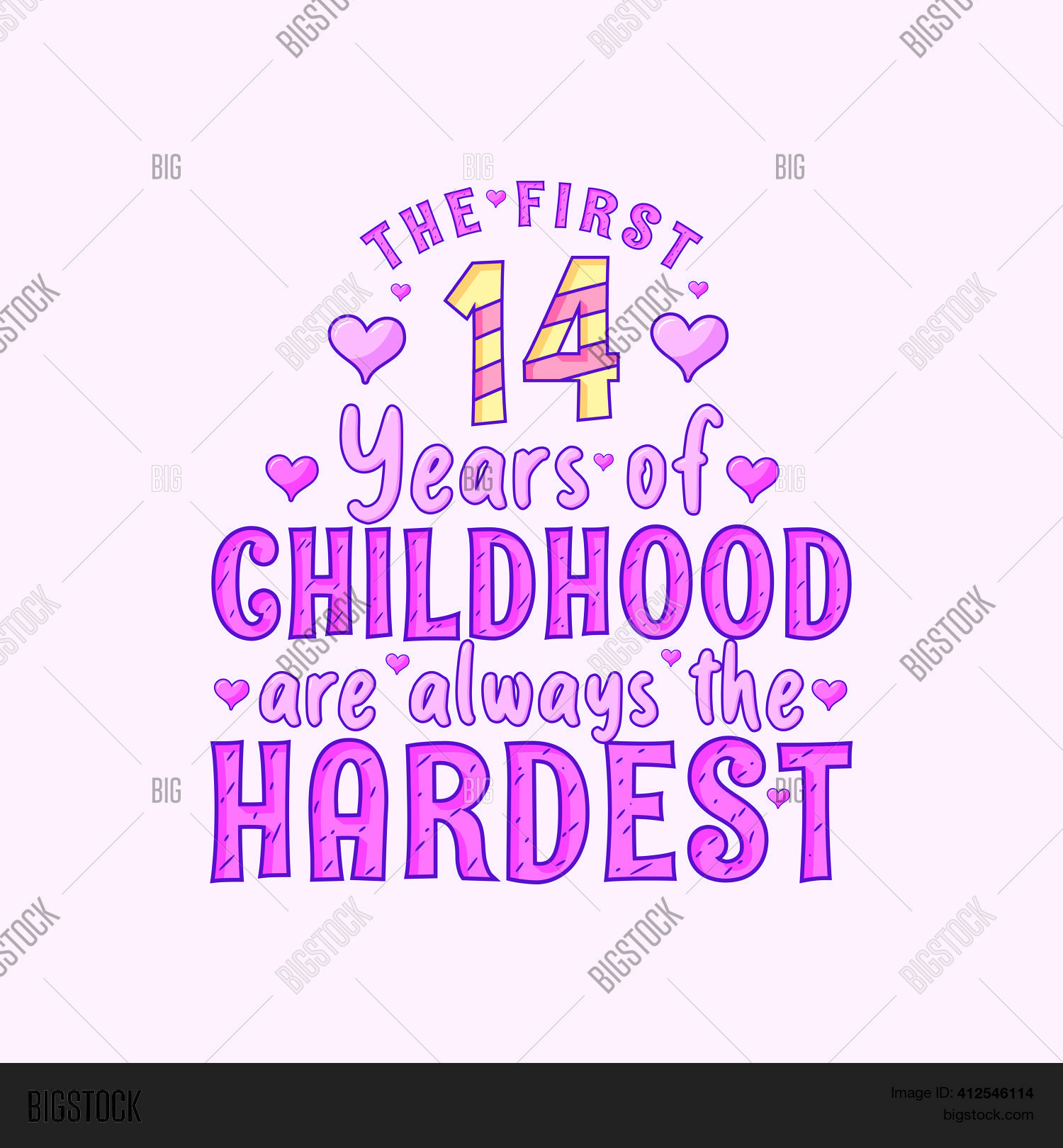 14th Birthday Vector & Photo (Free Trial) | Bigstock