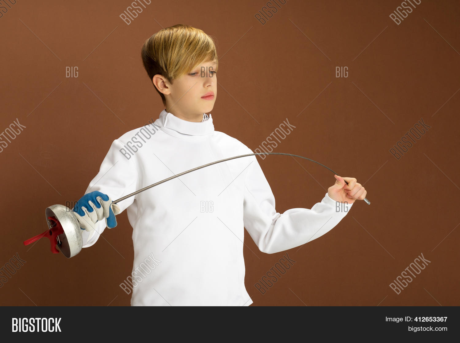 Boy Fencer White Image & Photo (Free Trial) | Bigstock