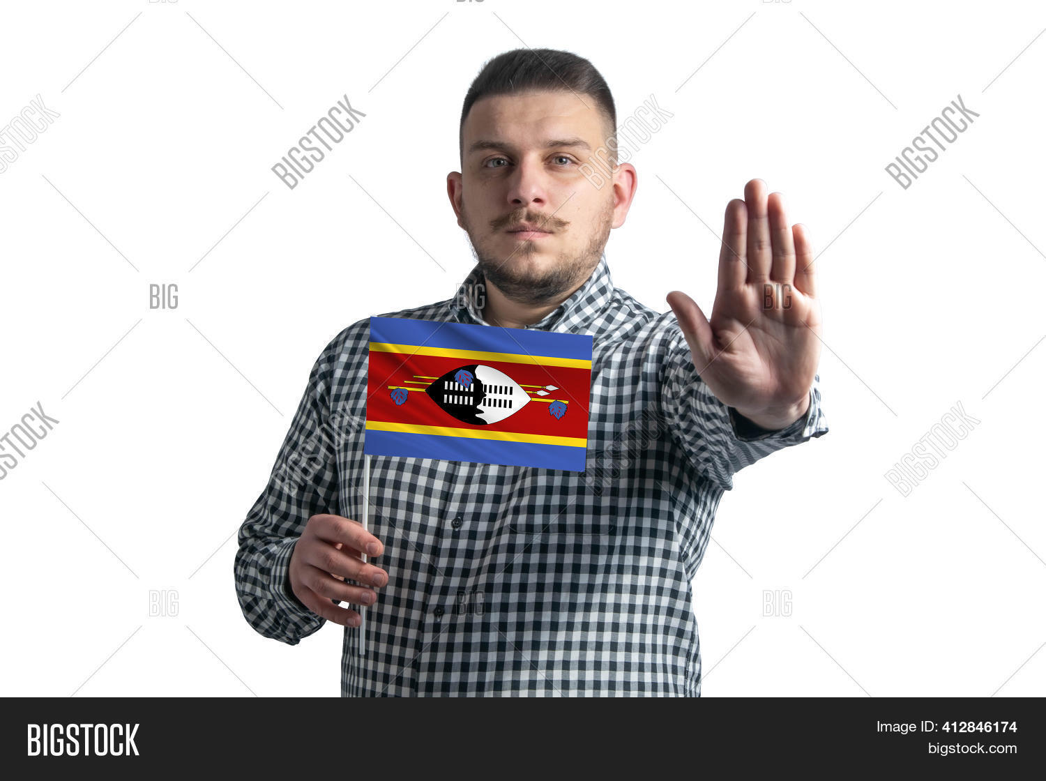 White Guy Holding Flag Image & Photo (Free Trial) | Bigstock