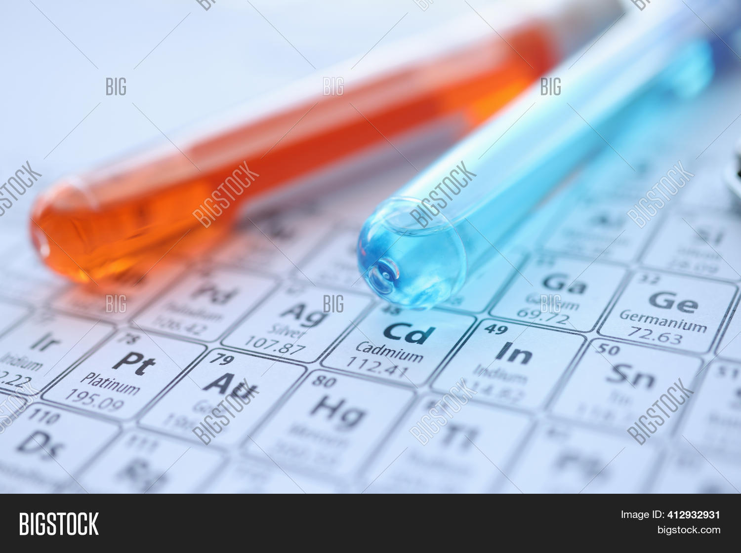 Two Test Tubes Colored Image & Photo (Free Trial) | Bigstock