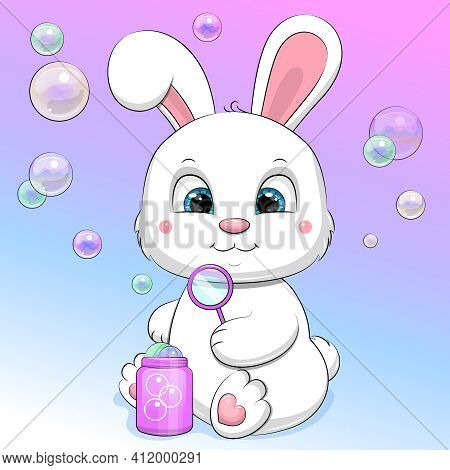 Cute Cartoon Rabbit Vector & Photo (Free Trial) | Bigstock
