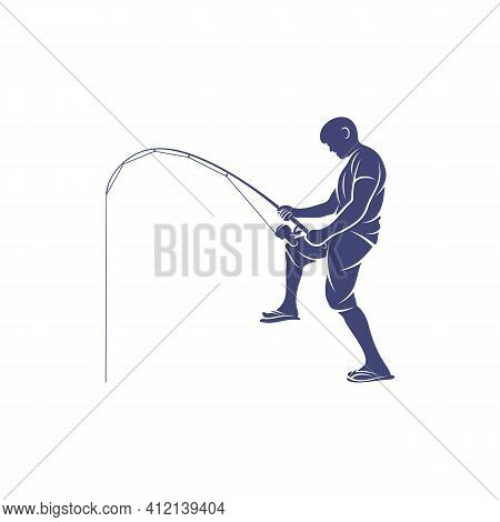 Angler Design Vector Vector & Photo (Free Trial) | Bigstock