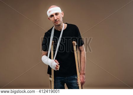 Battered Man Bandaged Image & Photo (Free Trial) | Bigstock