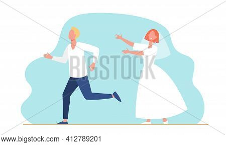 Groom Man Running Vector & Photo (Free Trial) | Bigstock