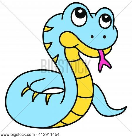 Giant Venomous Python Vector & Photo (Free Trial) | Bigstock