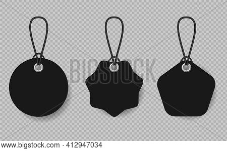 Set Black Price Tags Vector & Photo (Free Trial) | Bigstock