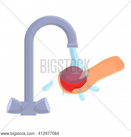 Washing Fruit Icon. Vector & Photo (Free Trial) | Bigstock