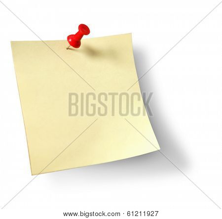 Blank Note Push Pin Image & Photo (Free Trial) | Bigstock
