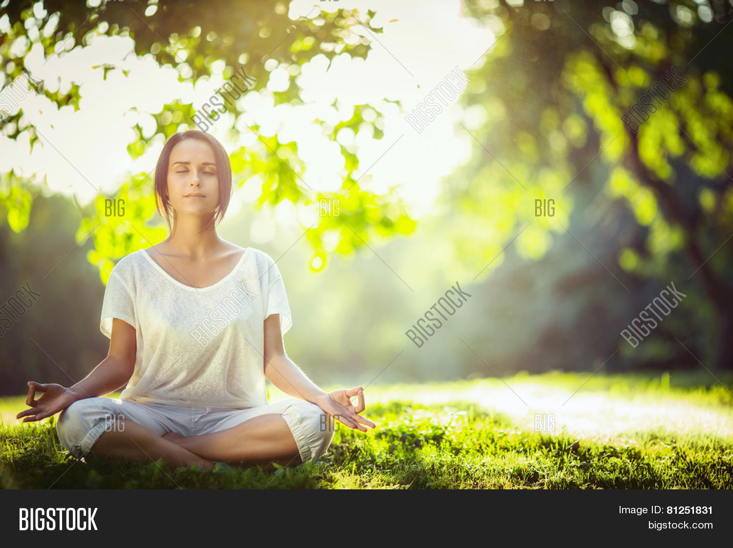 Young Girl Meditating Image & Photo (Free Trial) | Bigstock