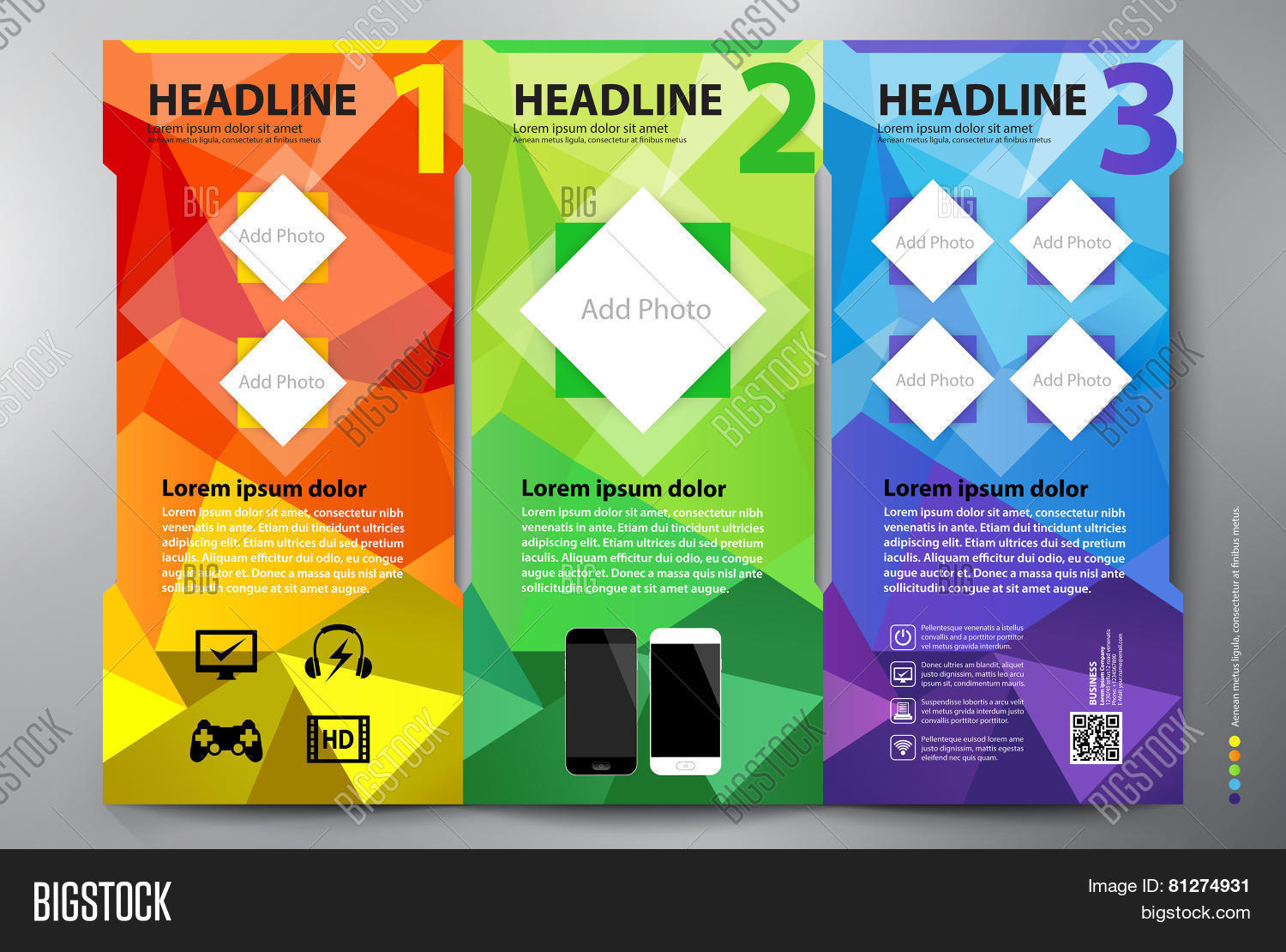 Polygon Brochure Vector & Photo (Free Trial) | Bigstock