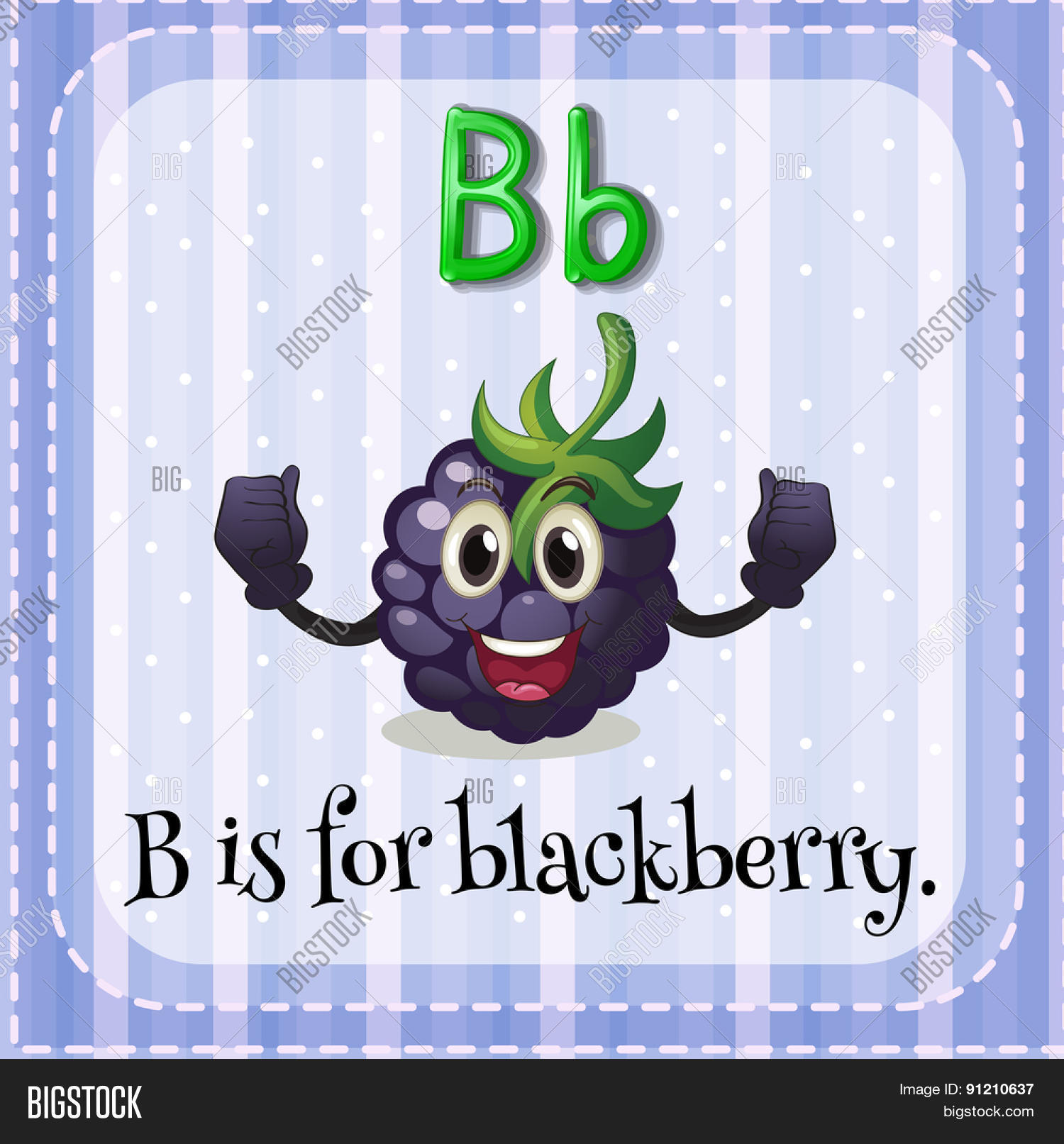 Flashcard Letter B Vector & Photo (Free Trial) | Bigstock