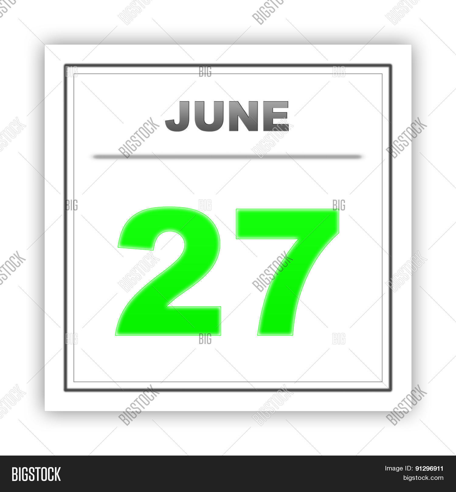June 27. Day On Image & Photo (Free Trial) | Bigstock